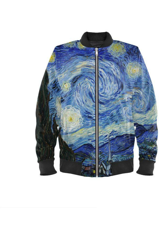 Van Gogh Starry Nights/Self Portrait Men's Bomber Jacket | Objet D'Art