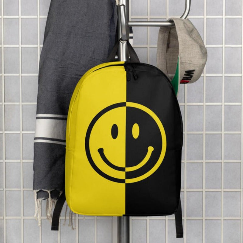 Smiley Face Minimalist Backpack | Objet D'Art