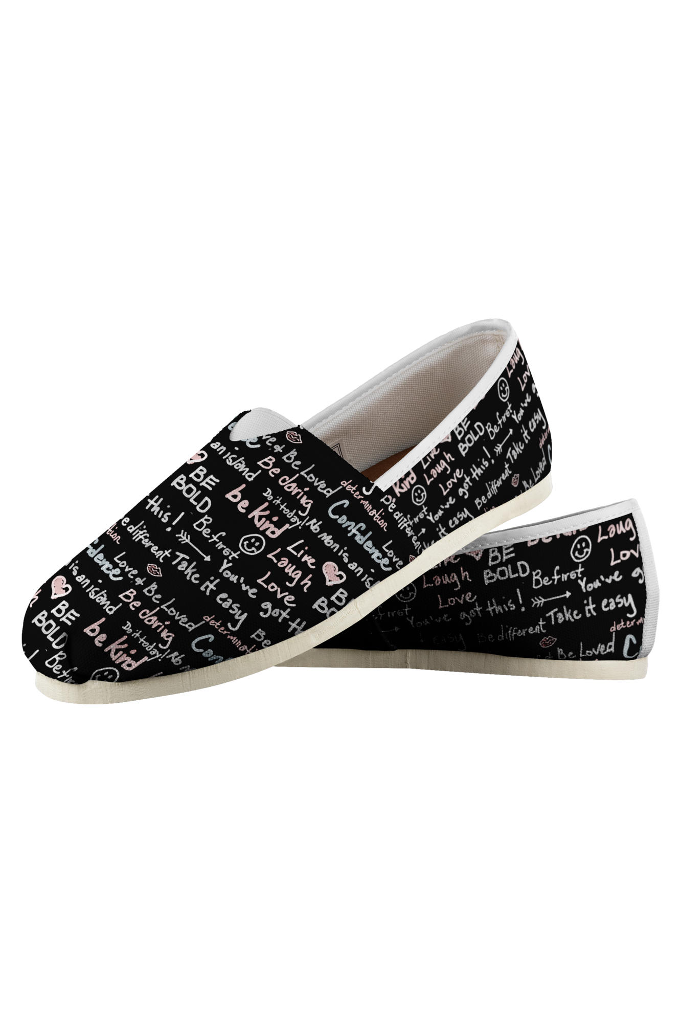 Positive Affirmations Slip On Shoes | Objet D'Art